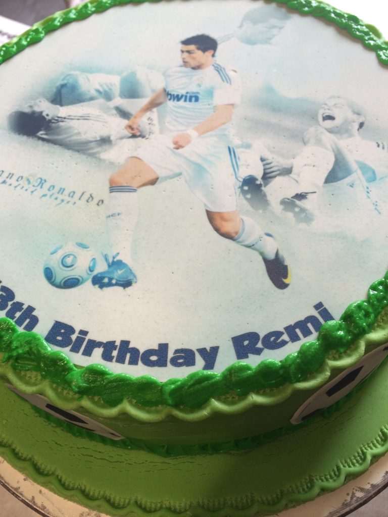 Football Scan Cake - Peter Herd